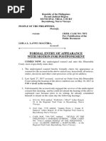 Formal Entry of Appearance Sample | PDF