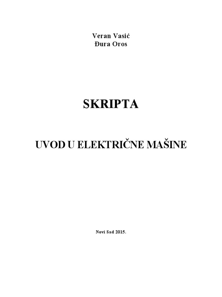 Elektricne Masine PDF | PDF