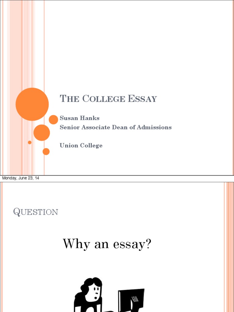 Crafting a Compelling College Essay | PDF | Essays | Question