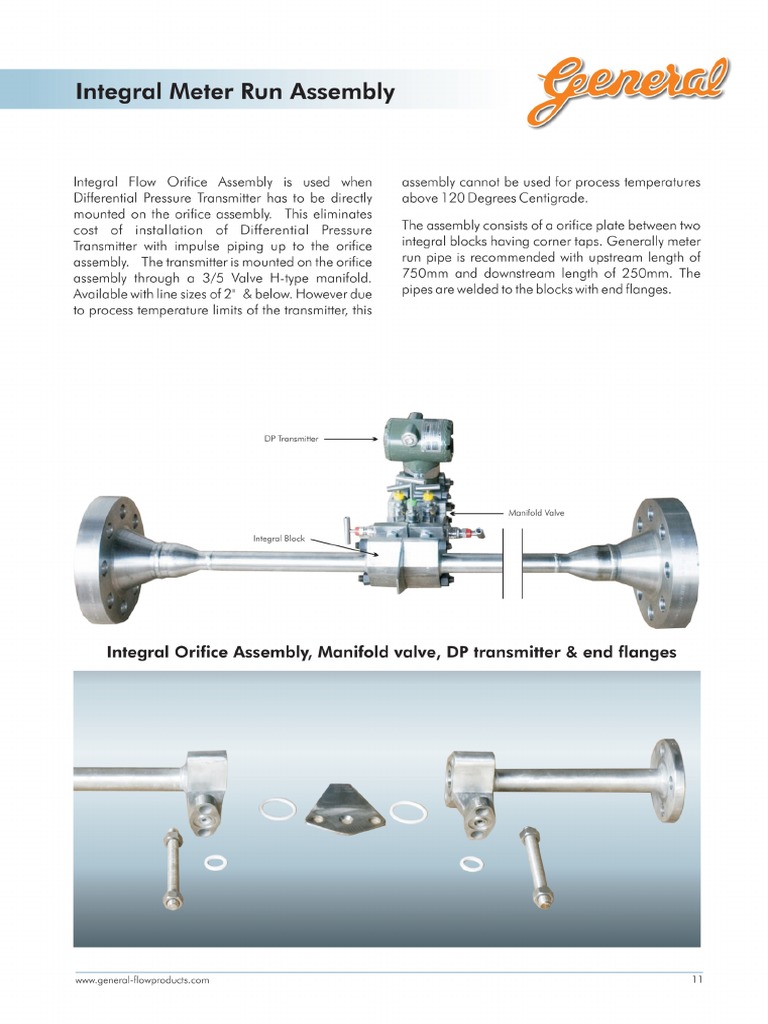 Integral Meter Run Assembly PDF | PDF
