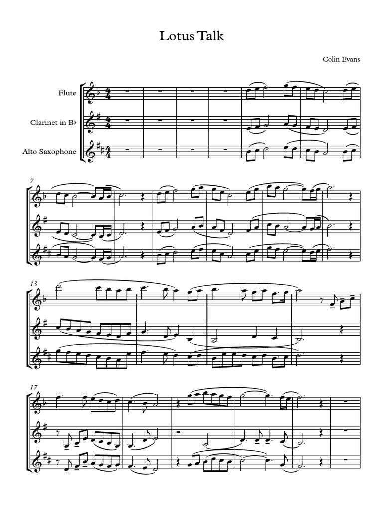 Lotus Talk - Full Score