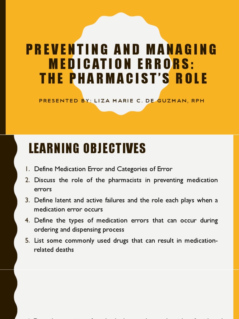 Strategies to Prevent Medication Errors | PDF | Medical Error | Pharmacy
