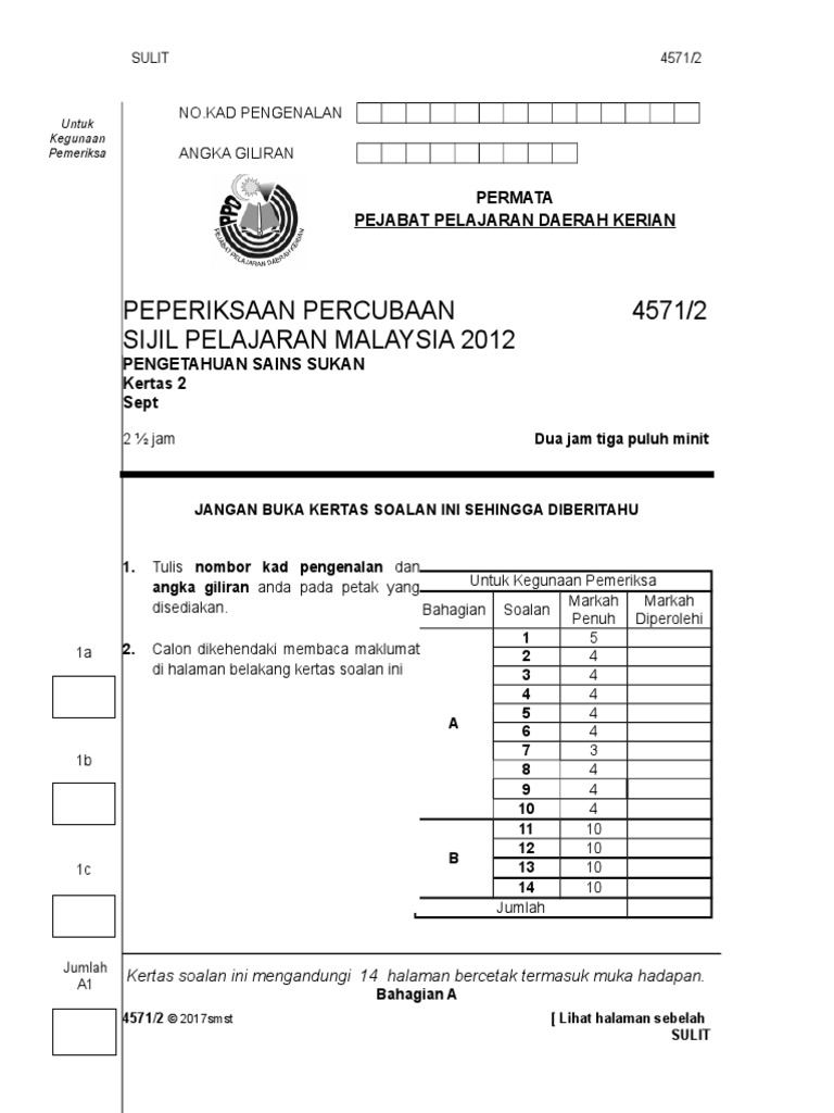 Kertas 2 Trial Spm 2017 Pdf
