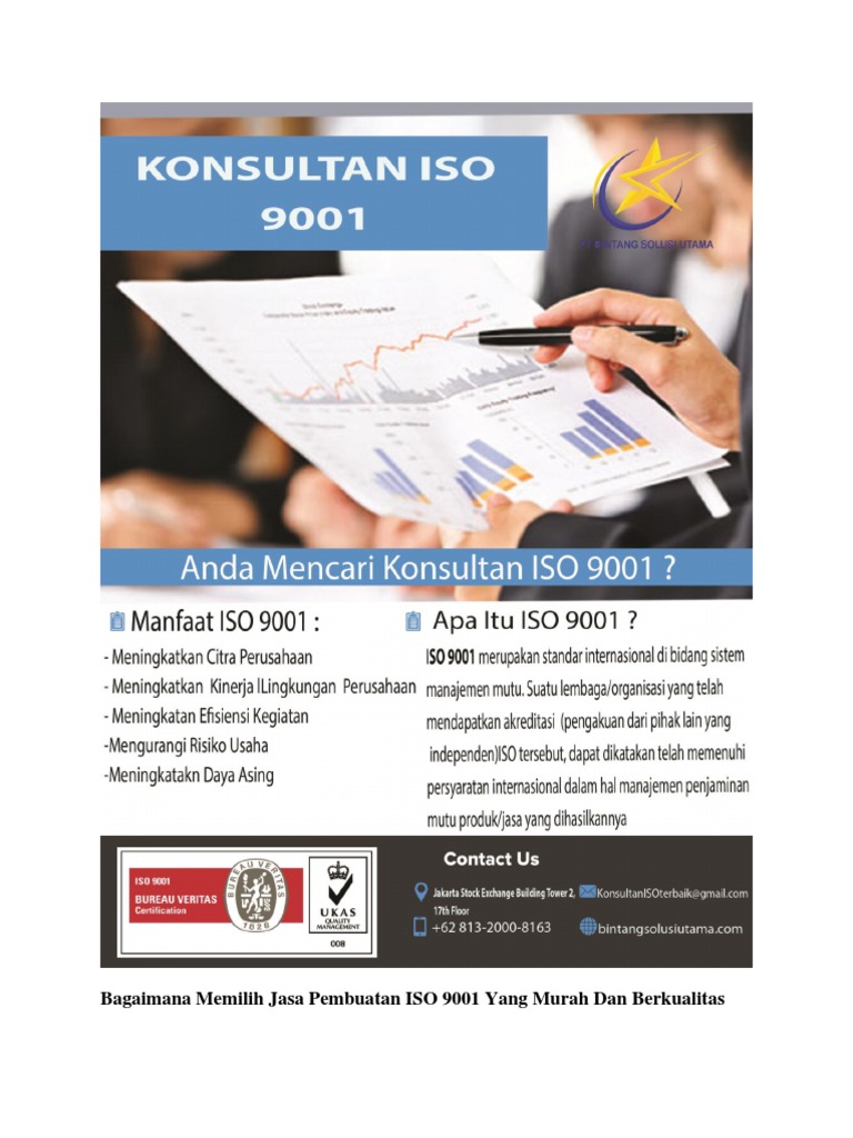 Konsultan Iso 9001 PT Bintang Solusi Utama | PDF
