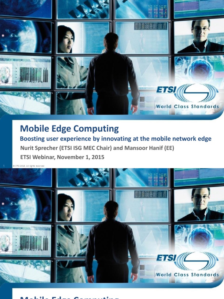 Etsi Mec Webinar | PDF | Internet Of Things | Electronics