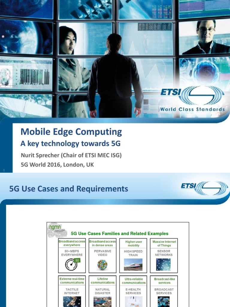 5G World - ETSI Mobile Edge Computing PDF | Download Free PDF | Cloud Computing | Electronics