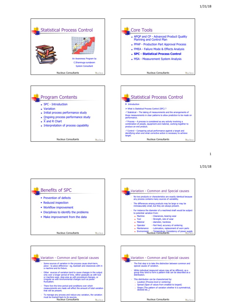 SPC Document on Statistical Process Control Tools | PDF | Statistics ...