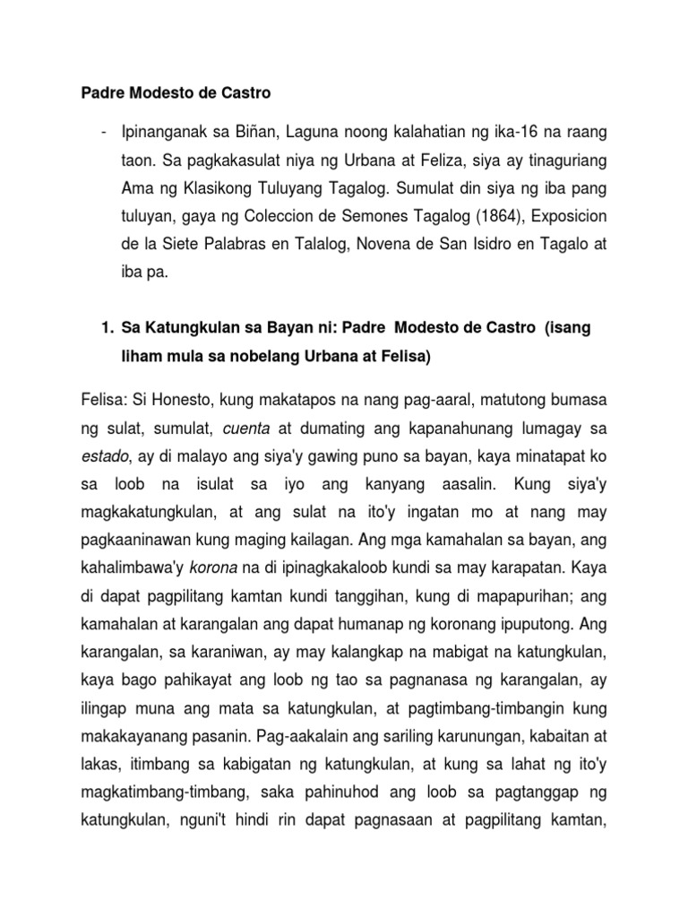 2 Padre Modesto de Castro | PDF