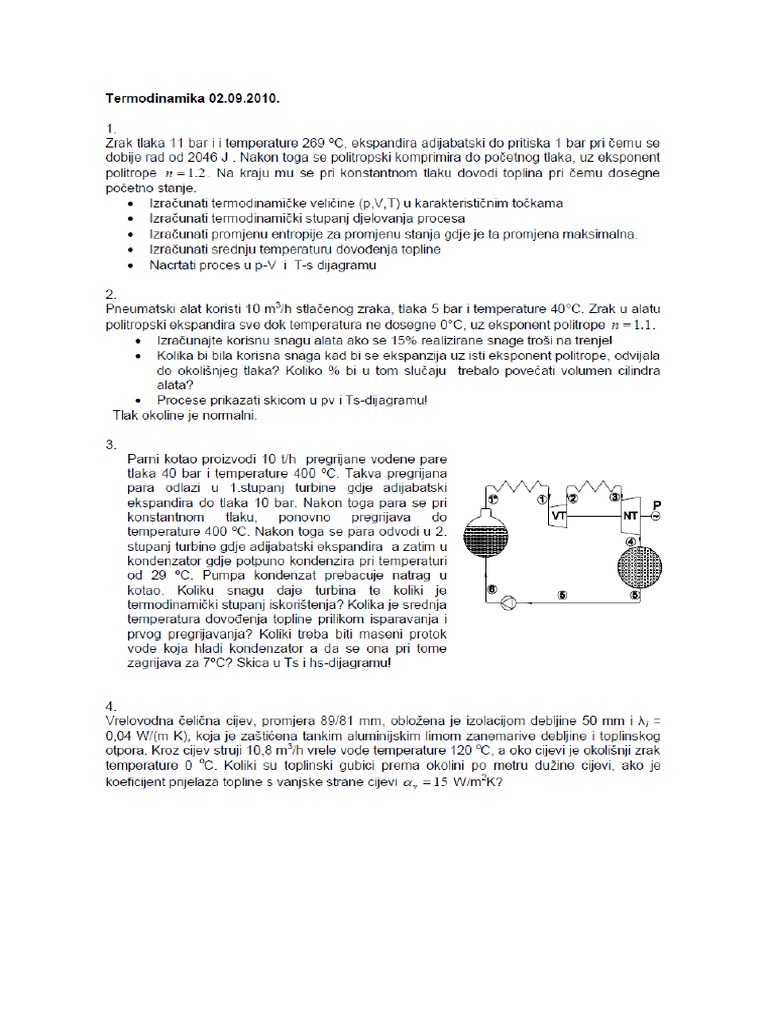 Riješeni Zadaci Iz Termodinamike PDF | PDF