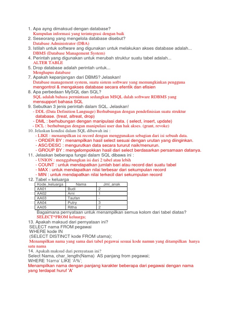 Soal Basisdata | PDF