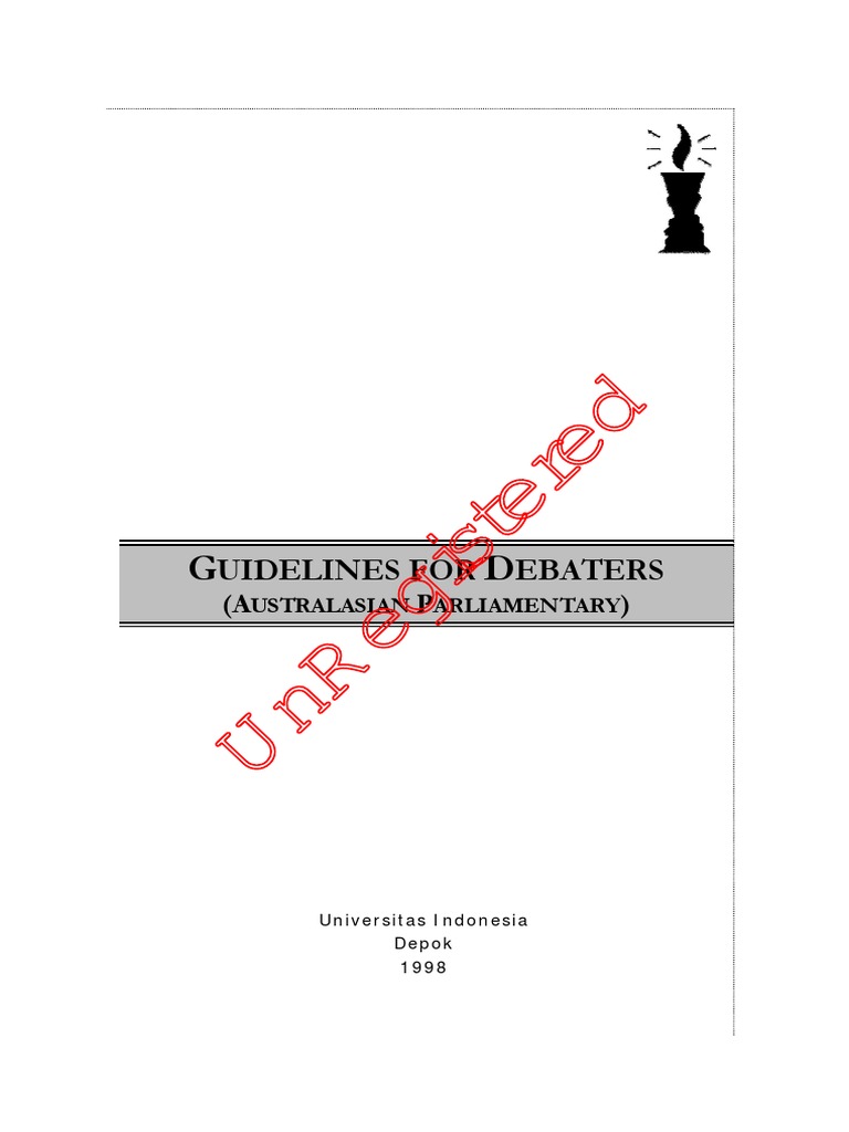 Microsoft Word - Guidelines For Debaters | PDF | Argument | Epistemology