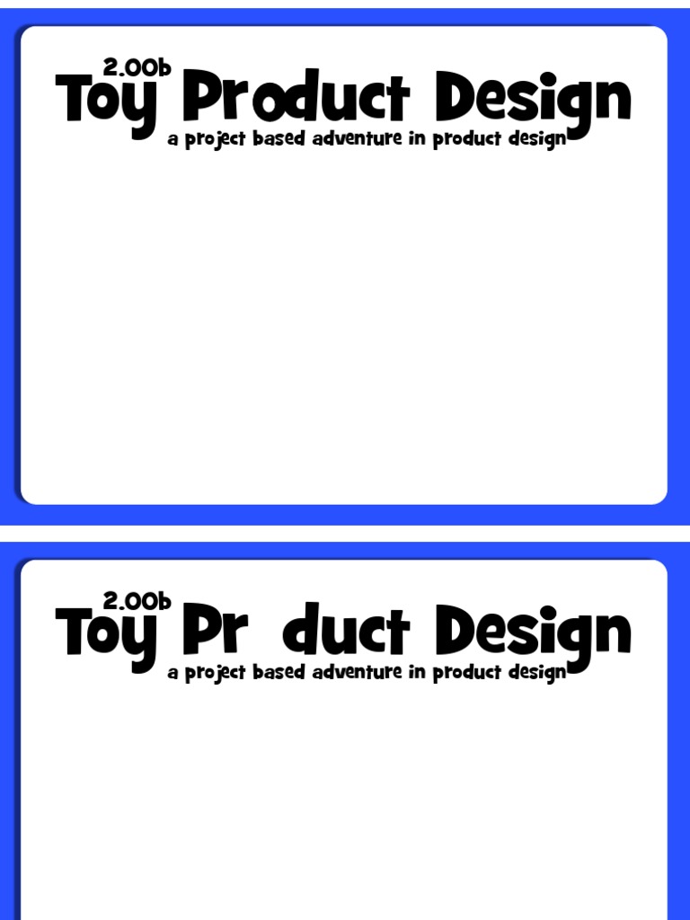 01-Toy Product Design | PDF | Creativity | Toys