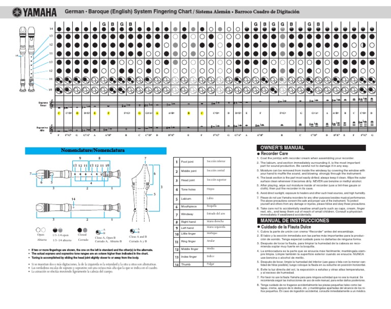 Plastic Recorders Owner's Manual | PDF | Recorder (Musical Instrument ...