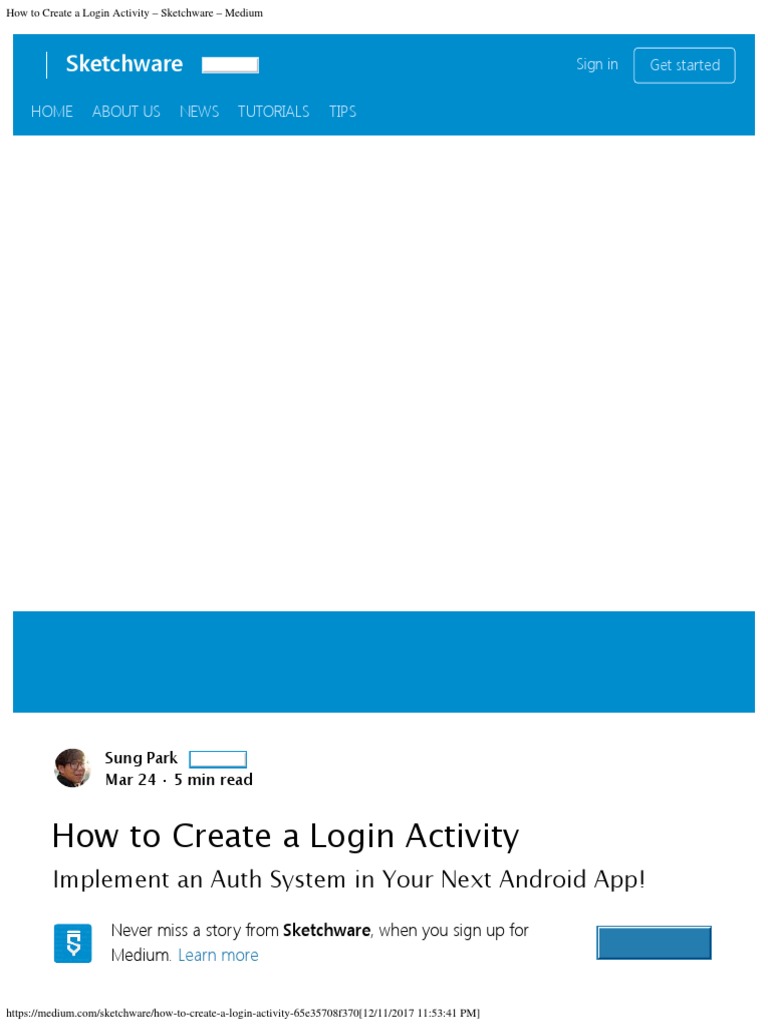 How To Create A Login Activity - Sketchware - Medium | PDF | User (Computing) | Login