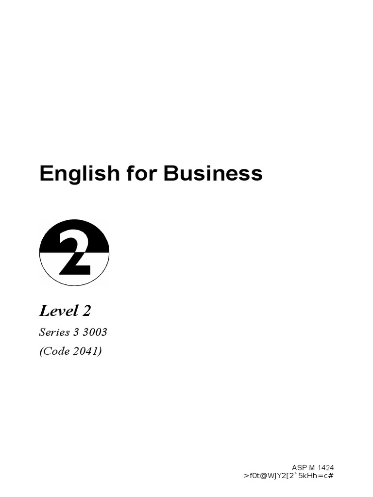 English For Business: Level 2 | PDF | Translations | Publishing