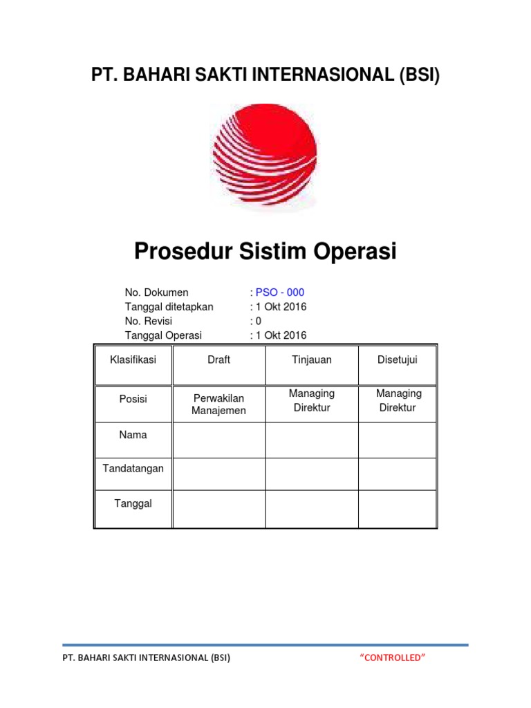 Template Pso-000 2016 | PDF | Technology & Engineering
