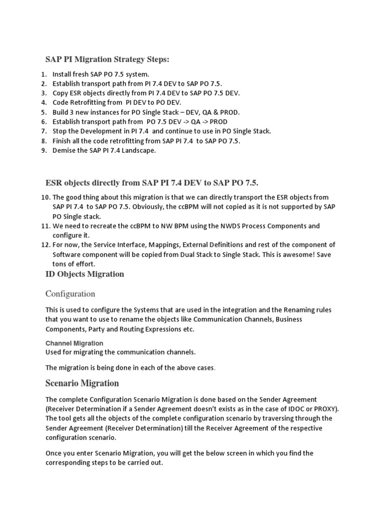 Migration Technical Steps Pdf Component Based Software Engineering