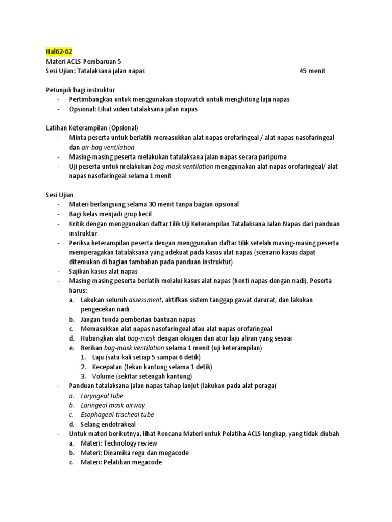 Materi ACLS | PDF