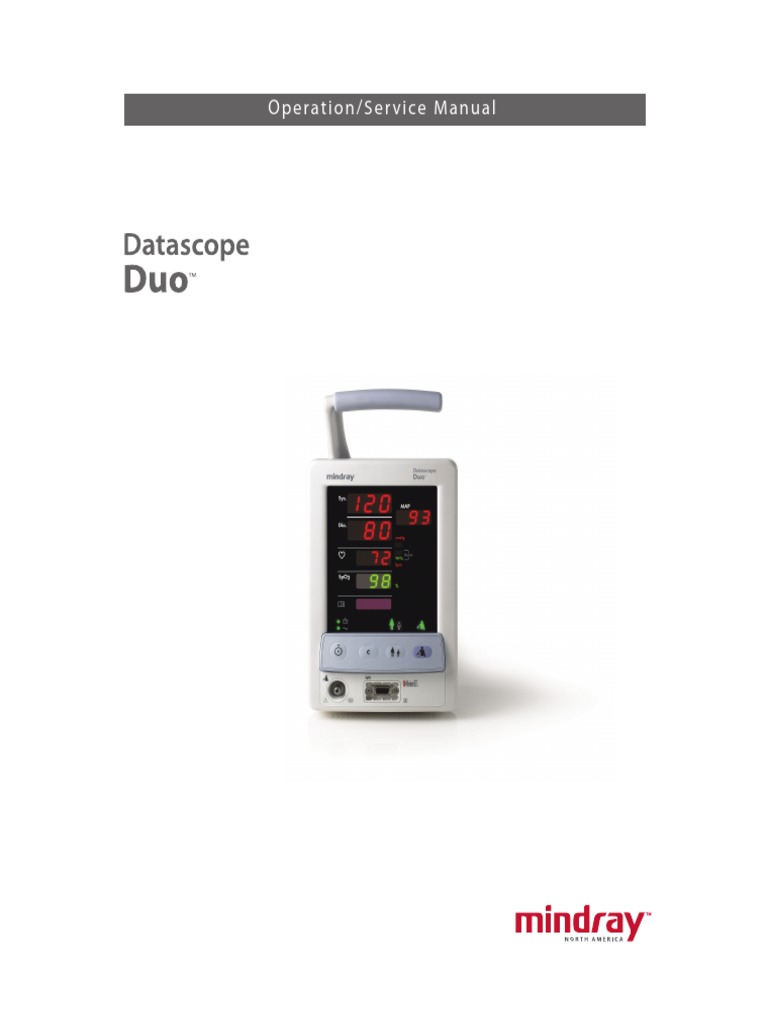 Duo Service Manual | PDF | Monitoring (Medicine) | Blood Pressure