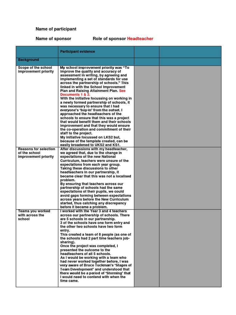 Sample - Primary - Intro of Standards To Assess Writing | PDF ...