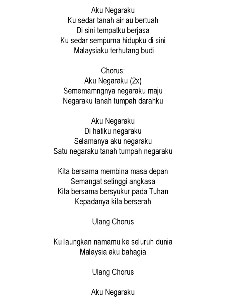 Aku Negaraku | PDF