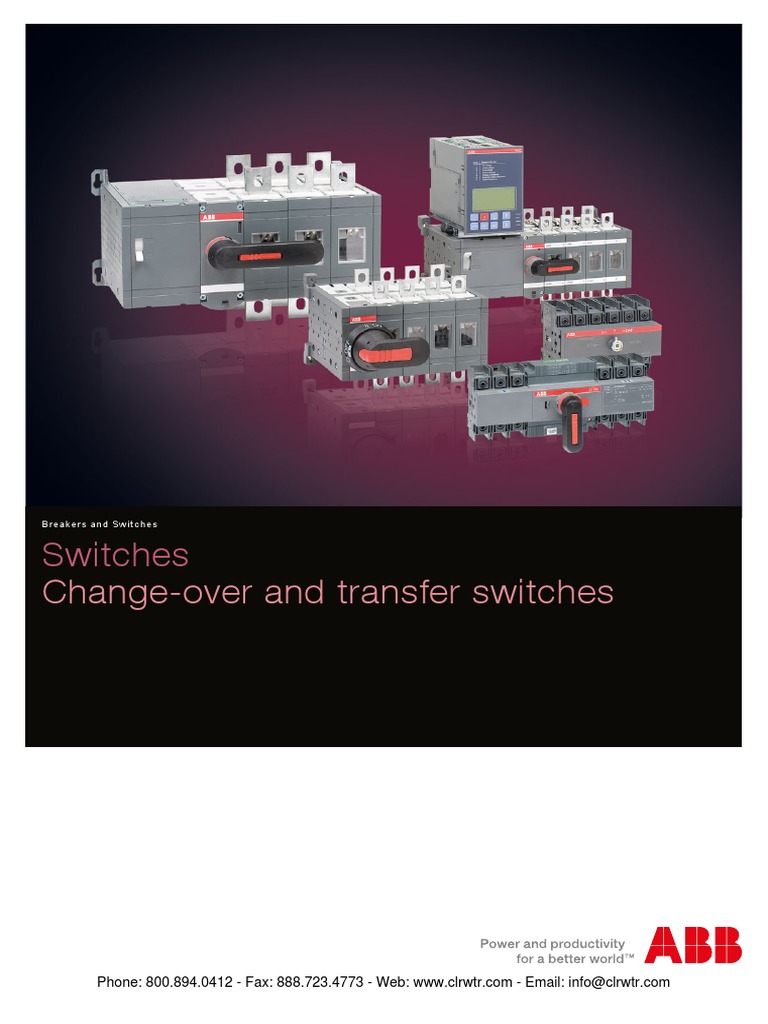 ABB Automatic Transfer Switches | PDF | Switch | Fuse (Electrical)