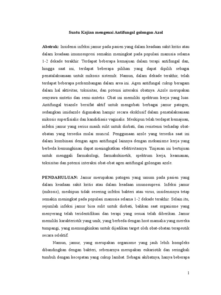 Antifungal Golongan Azol | PDF