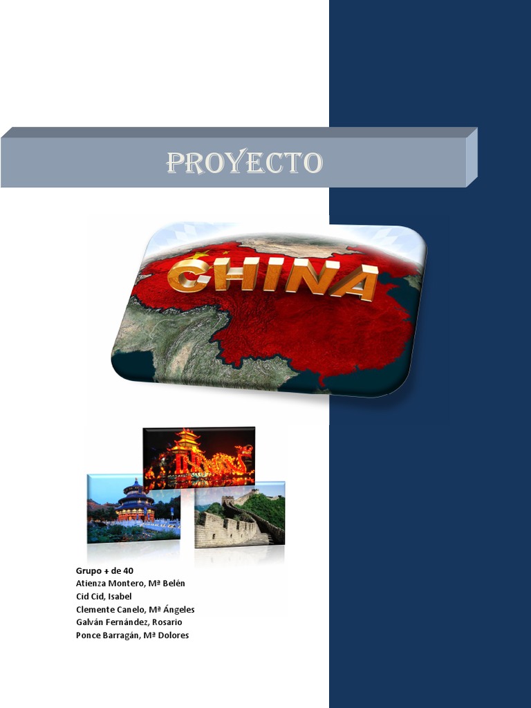 Proyecto de China (Grupo + de 40) | Aprendizaje | Conocimiento