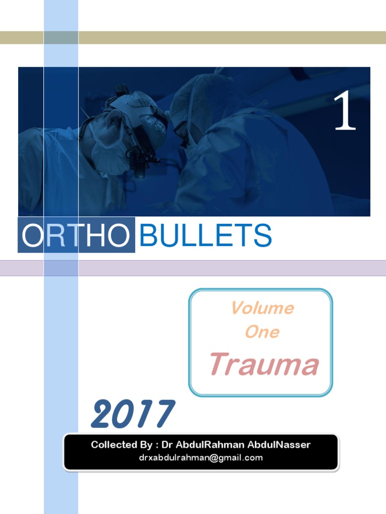 Orthobullets Trauma Overview 2017 | PDF | Shock (Circulatory) | Sepsis