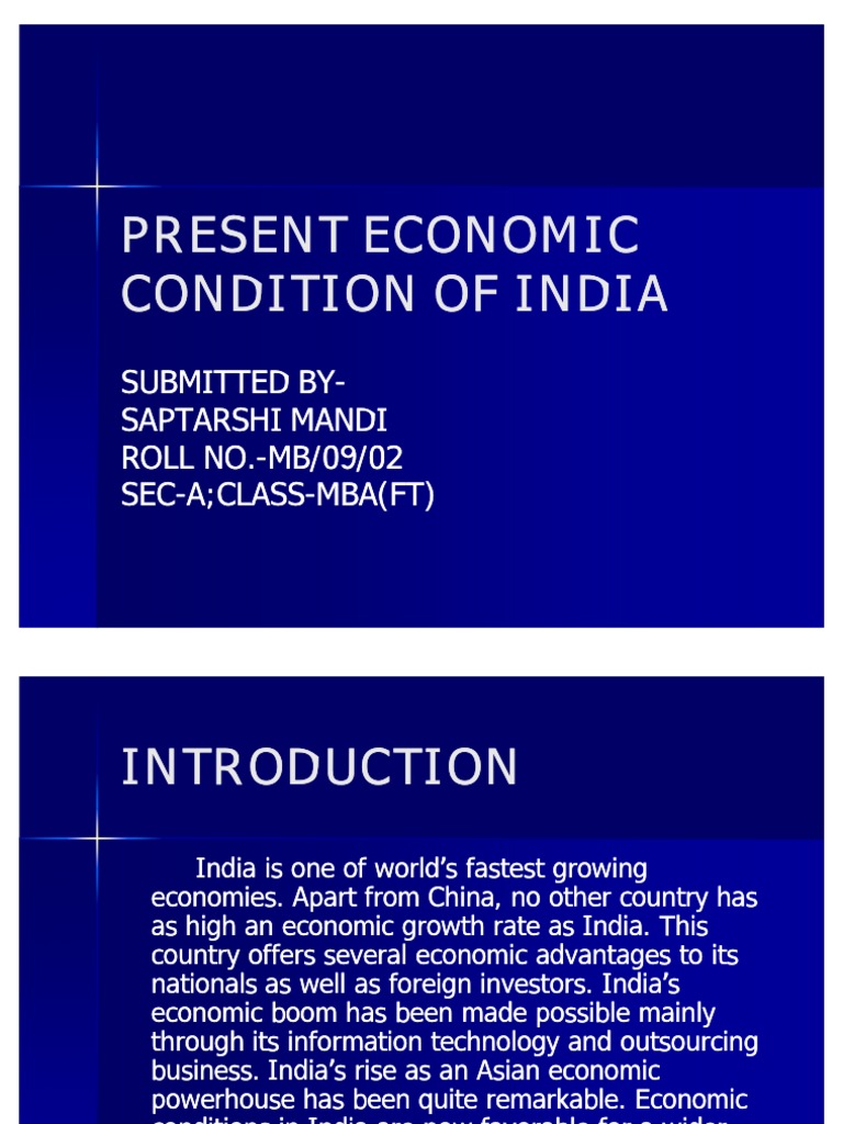Present Economic Condition of India | PDF | Foreign Direct Investment ...