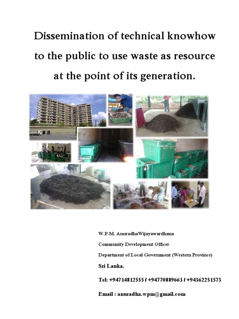 Waste Management Activities | PDF | Waste Management | Compost