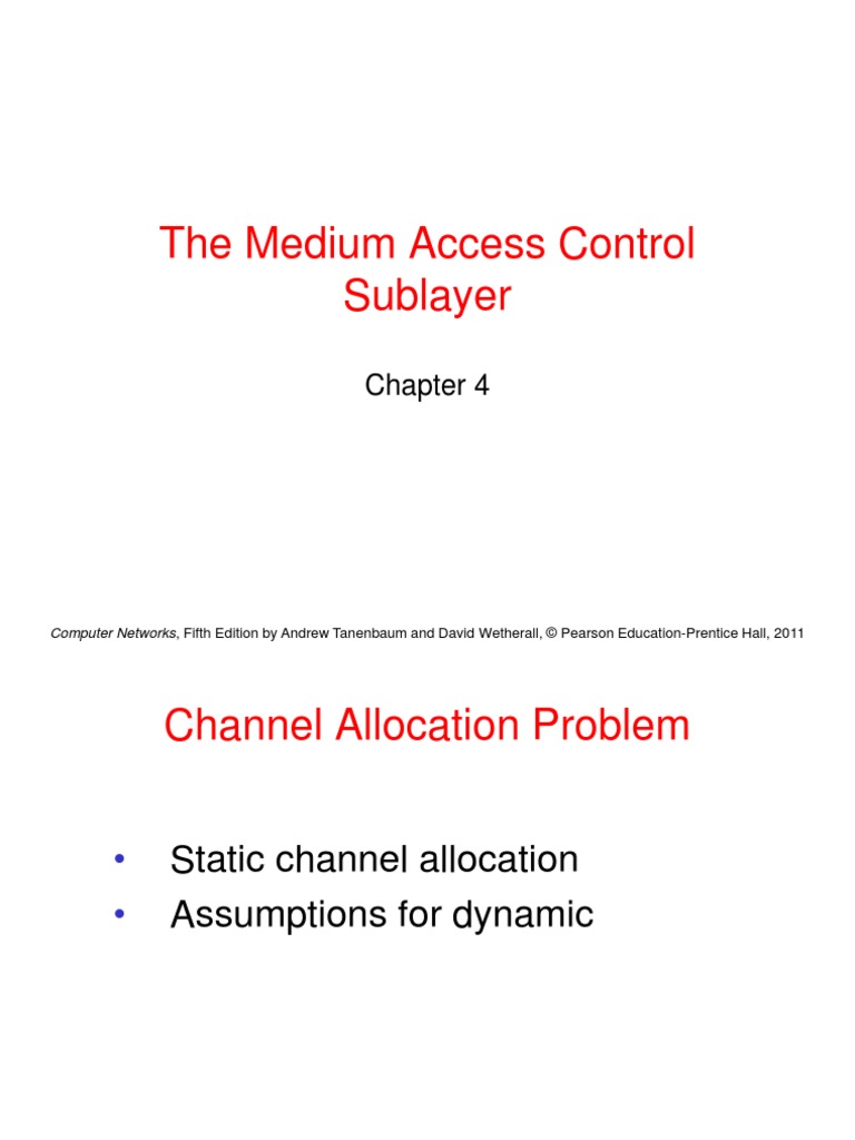 The Medium Access Control Sublayer | PDF | Ethernet | Network Switch