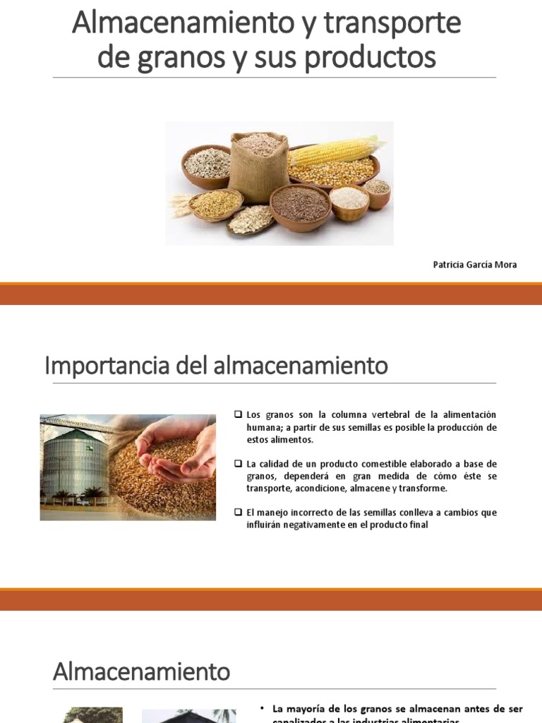Almacenamiento y Conservación de Granos | PDF | Cereales | Alimentos
