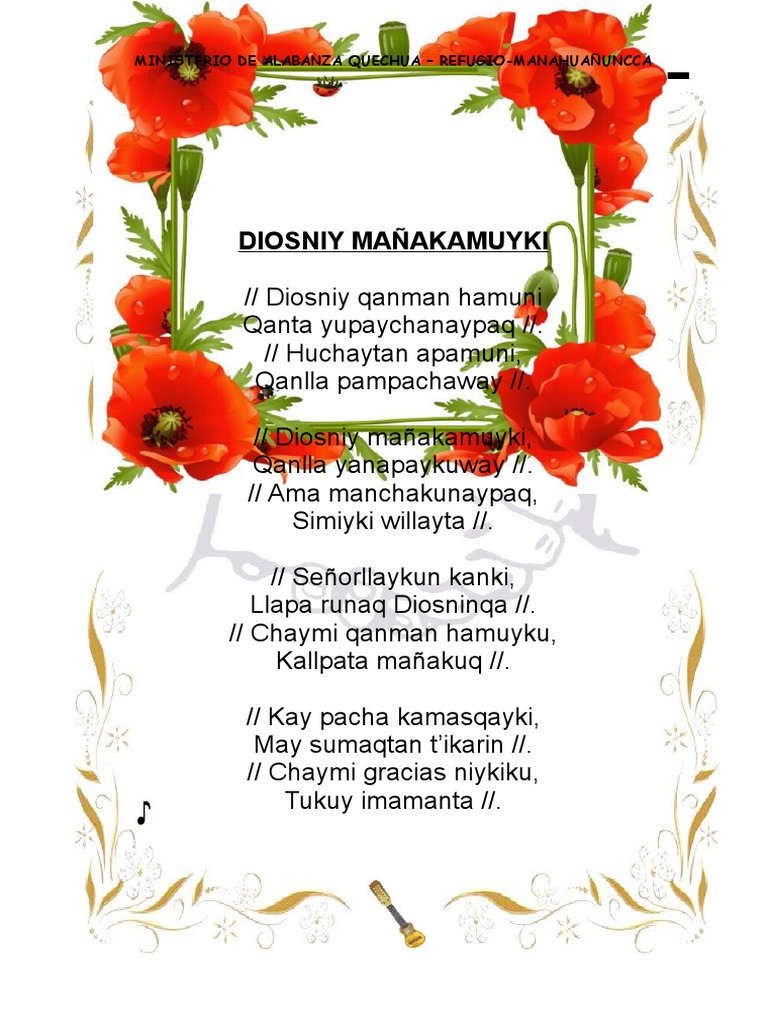 Cancionero Quechua 08 2012 | PDF