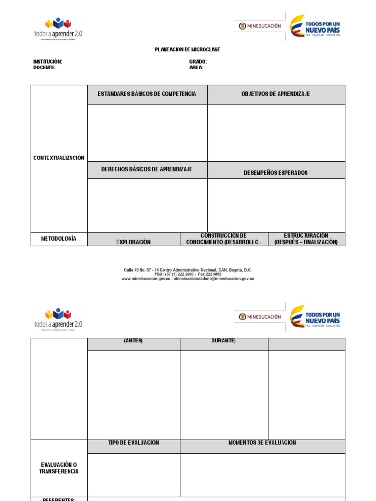 Formato de Microclase | PDF