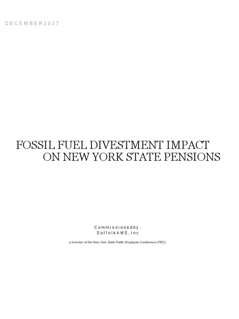 Fossil Fuel Divestment | PDF | Pension | Retirement