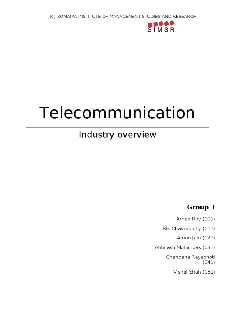 Telecom Industry | PDF | Ip Multimedia Subsystem | Telecommunication