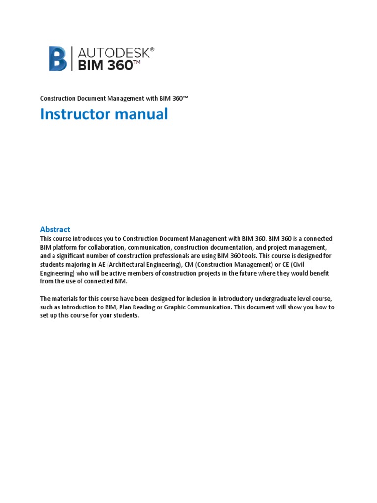 Instructor Guide | PDF | Building Information Modeling | Icon (Computing)
