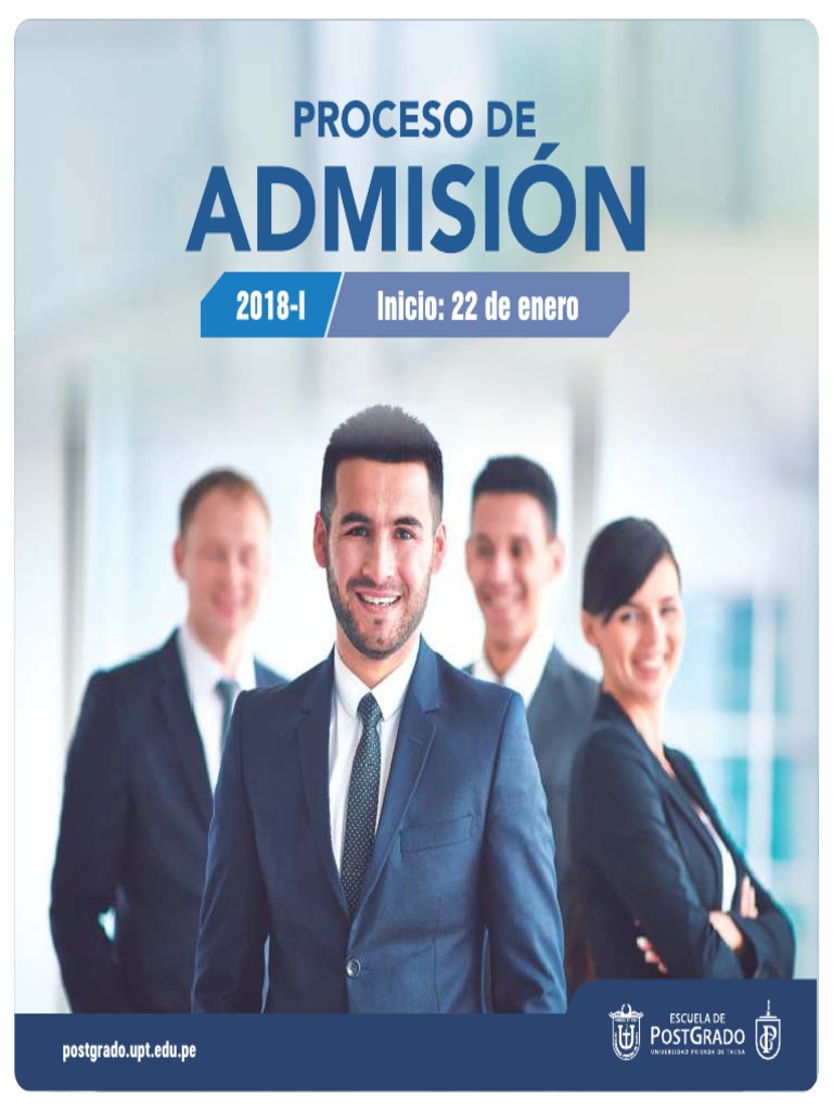 Postgrado UPT - Admisión 2018-I | PDF | Información del gobierno | Plan de estudios