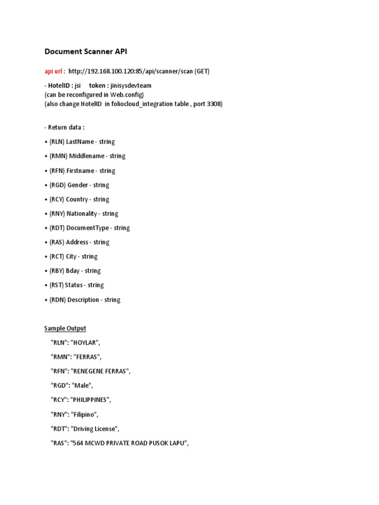 Document Scanner Documentation | PDF