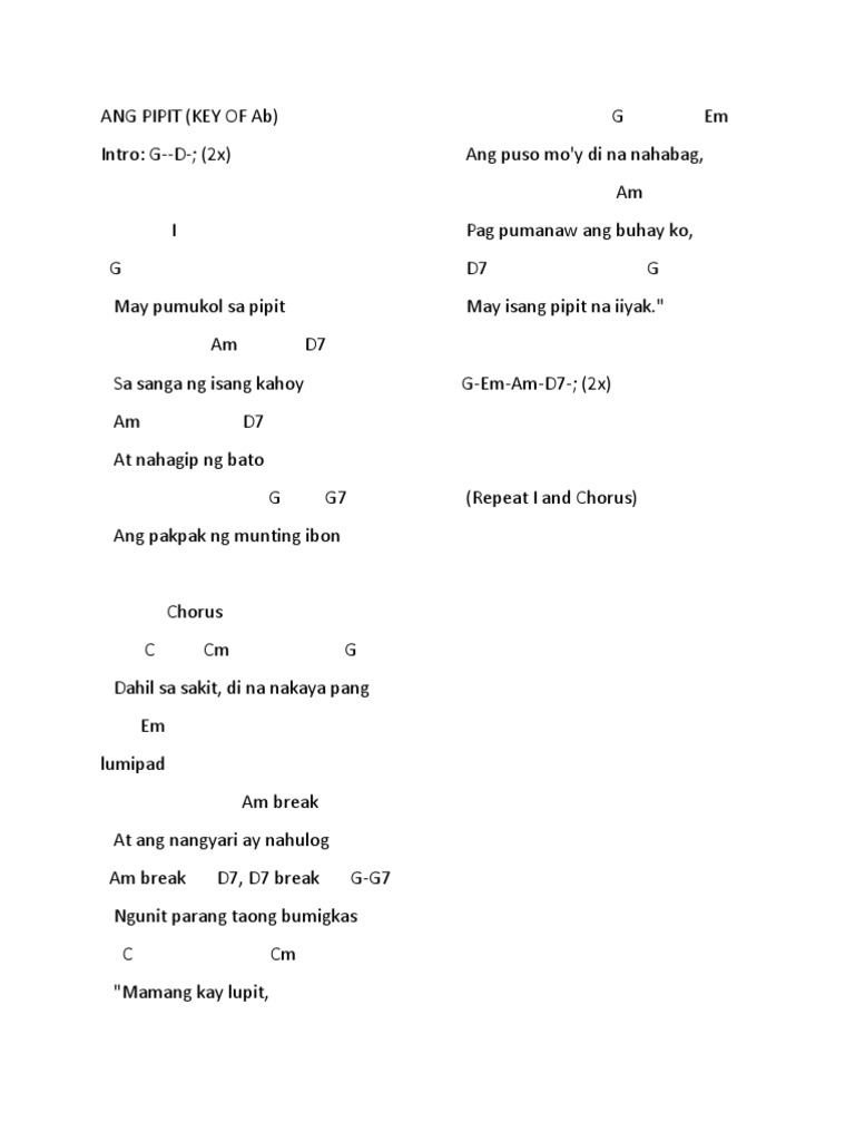 Ang Pipit | PDF