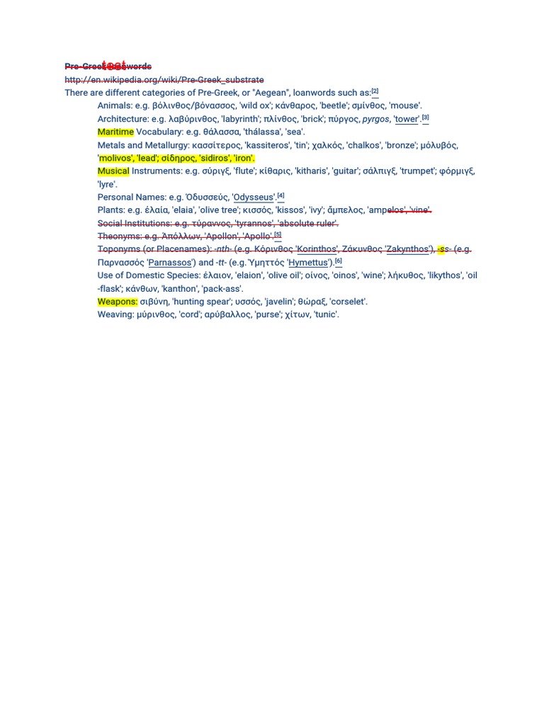 Pre Greek | PDF | History