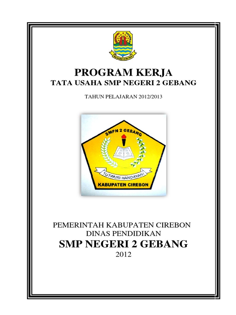 Program Kerja Tu (Cover) | PDF