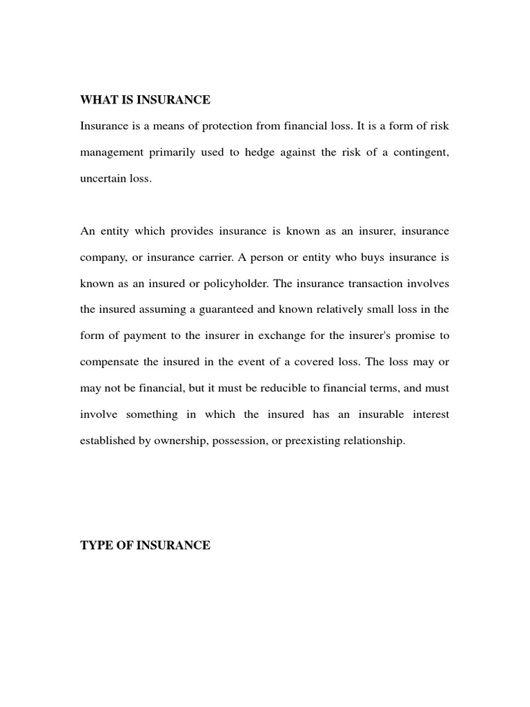 Understanding Risk in Insurance Policies | PDF | Reinsurance | Insurance