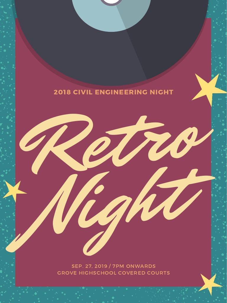 Retro Prom Poster | PDF