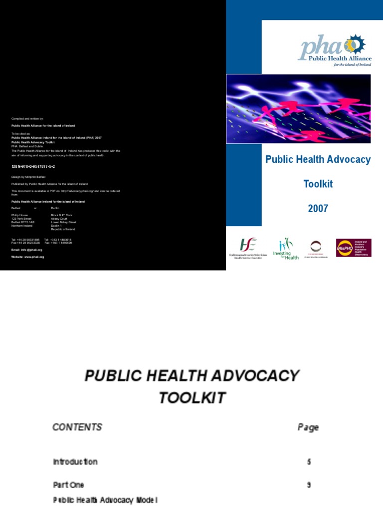 Public Health Advocacy Toolkit 07 | PDF | Strategic Leadership ...