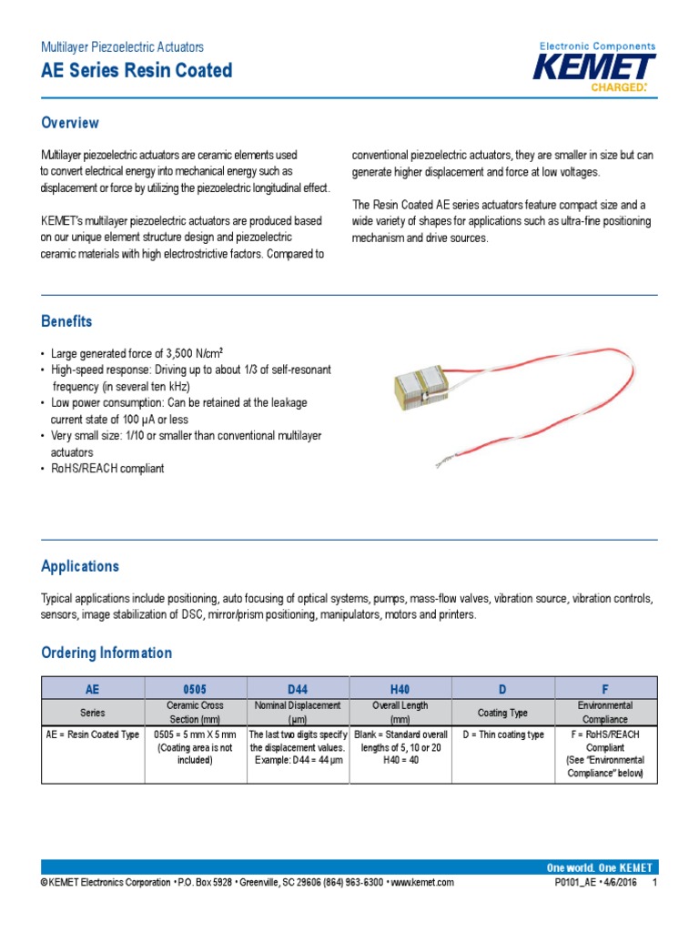 Kem P0101 Ae | PDF | Piezoelectricity | Capacitor