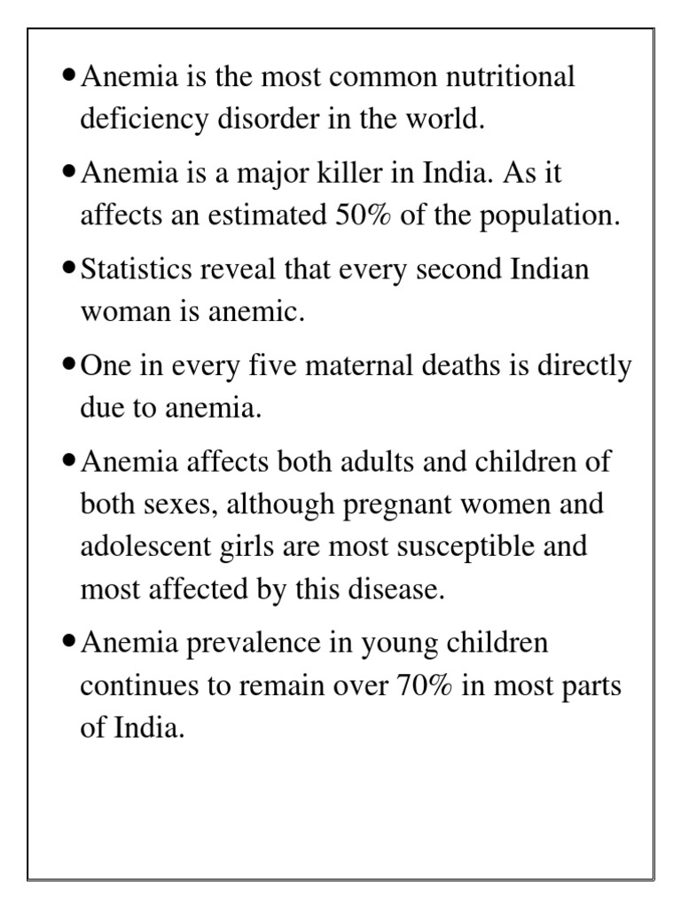 Bio Investigatory Anemia Class 12 Cbse | PDF | Anemia | Hematology