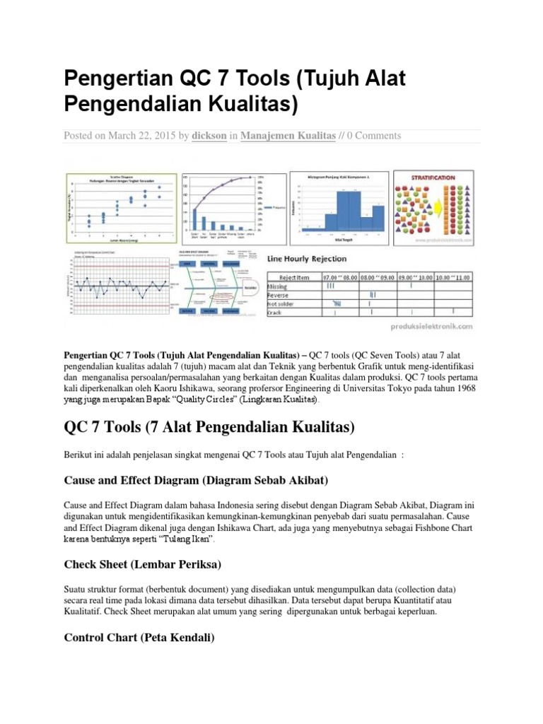 Pengertian QC 7 Tools | PDF