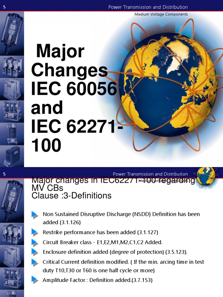 011023-Mi-Comparison IEC 62271-100 and 60056 | PDF | Capacitor | Manufactured Goods